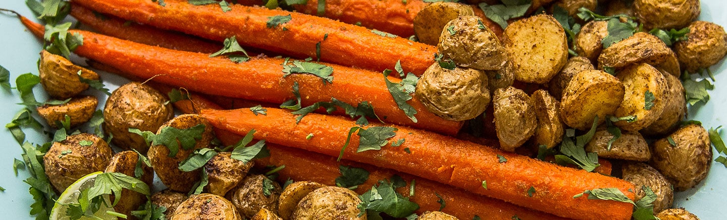 Cumin Roasted Potatoes and Carrots
