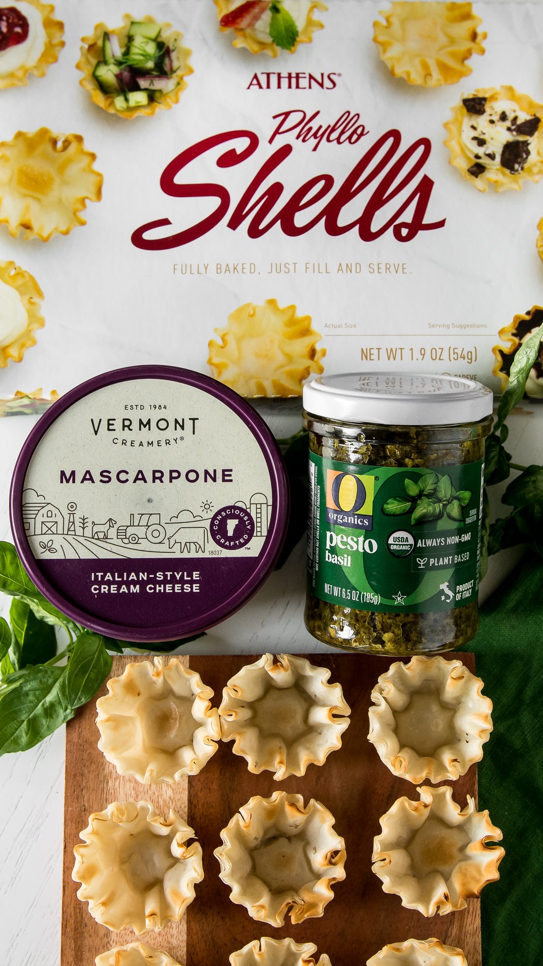 Pesto Mascarpone Canapes